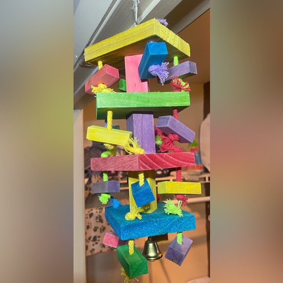 Dr Parrot | Bird | Dr Parrots New Bird Toy 4 Layers Bright Primary ...